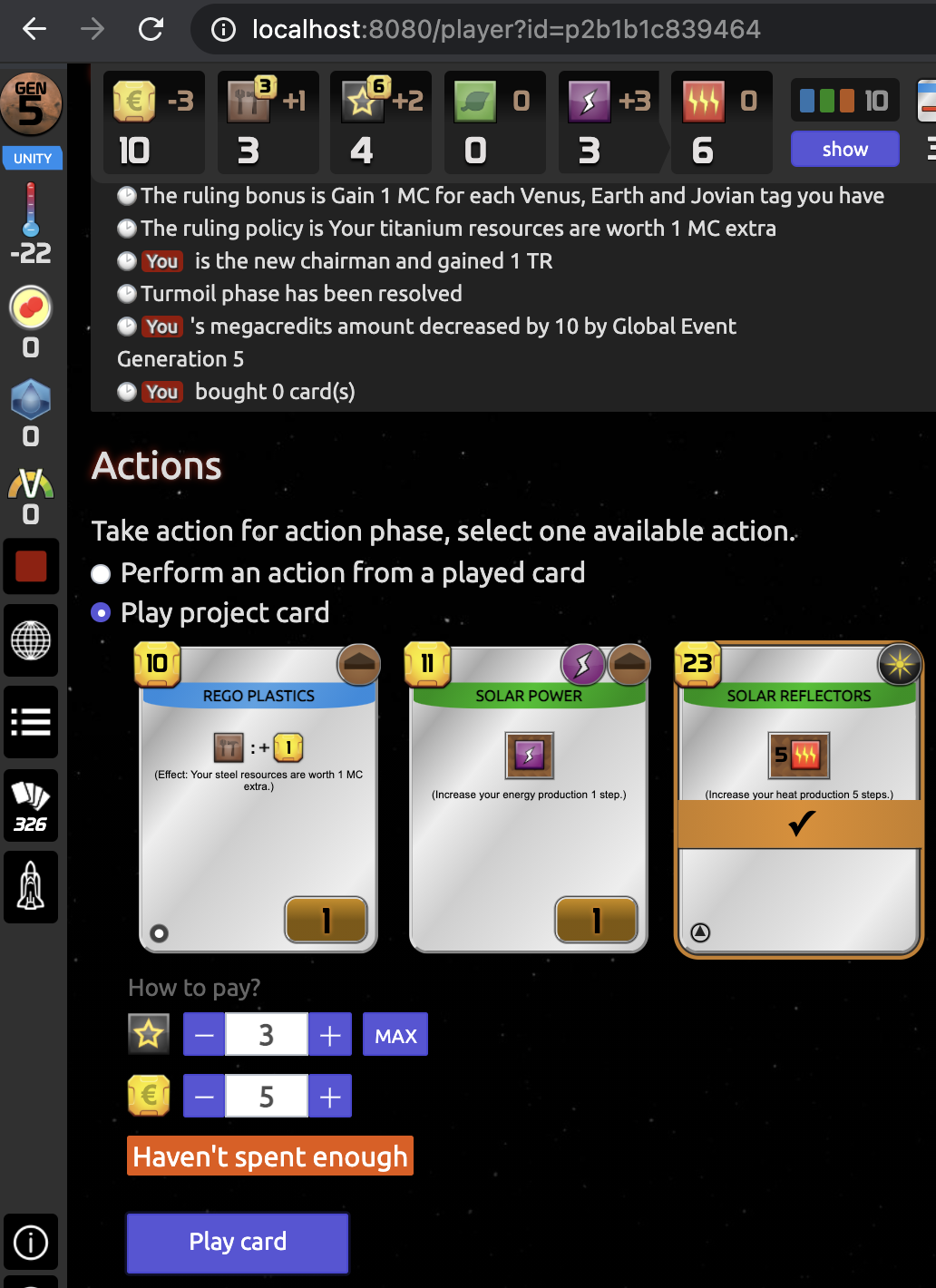 Critical Bug: SelectHowToPay · Issue #3042 · terraforming-mars/terraforming-mars · GitHub
