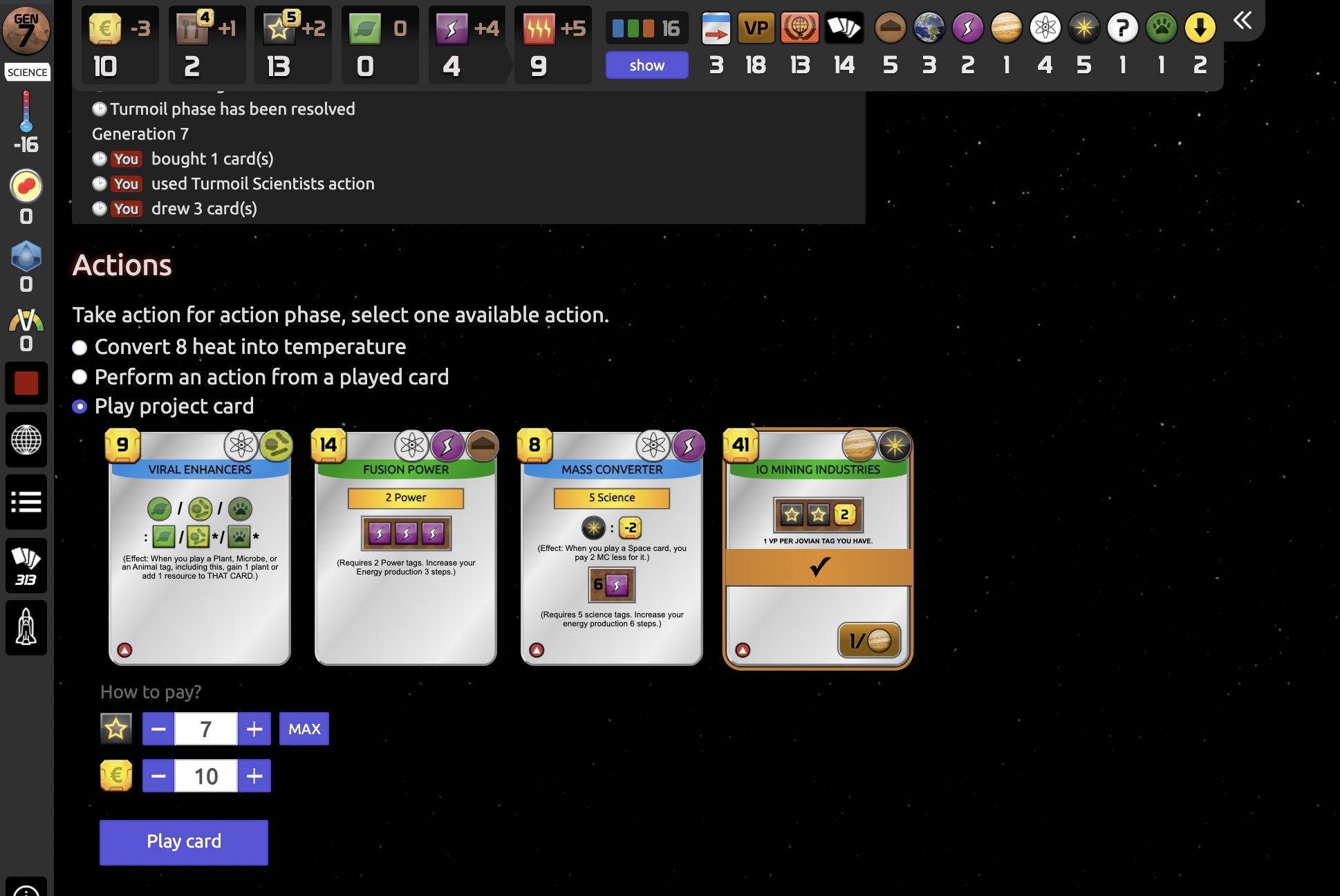 Critical Bug: SelectHowToPay · Issue #3042 · terraforming-mars/terraforming-mars · GitHub