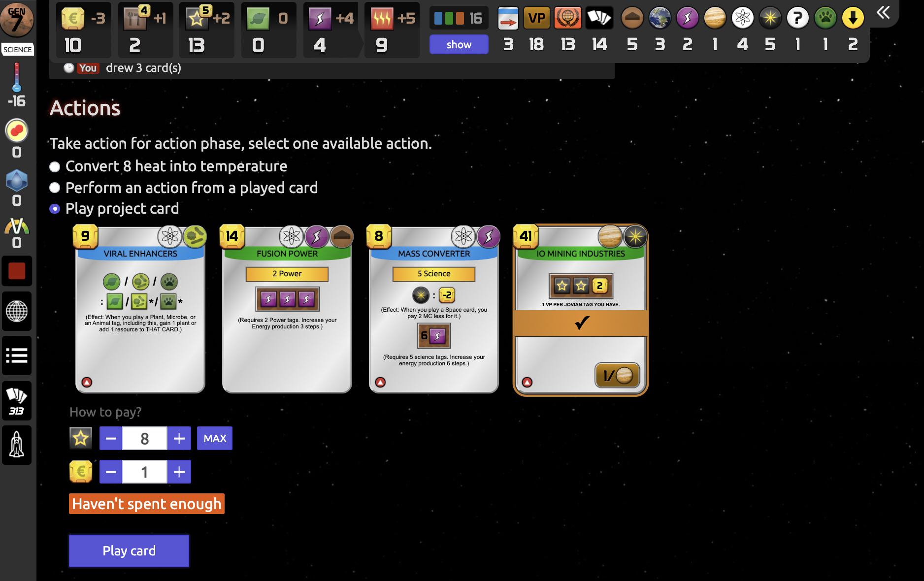 Critical Bug: SelectHowToPay · Issue #3042 · terraforming-mars/terraforming-mars · GitHub