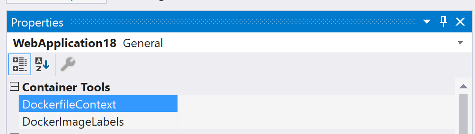 Custom MSBuild Properties not available in UI · Issue #306 · microsoft/DockerTools · GitHub