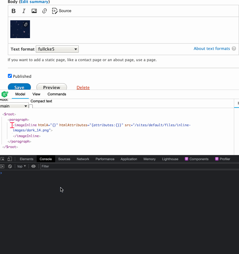 Unlinking linked inline images while GHS is enabled: wrapping is ...