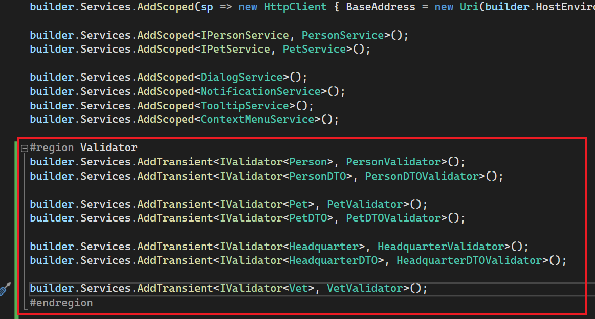 FluentValidation doesn't work when I change Validators folder · Issue #175 · Blazored ...