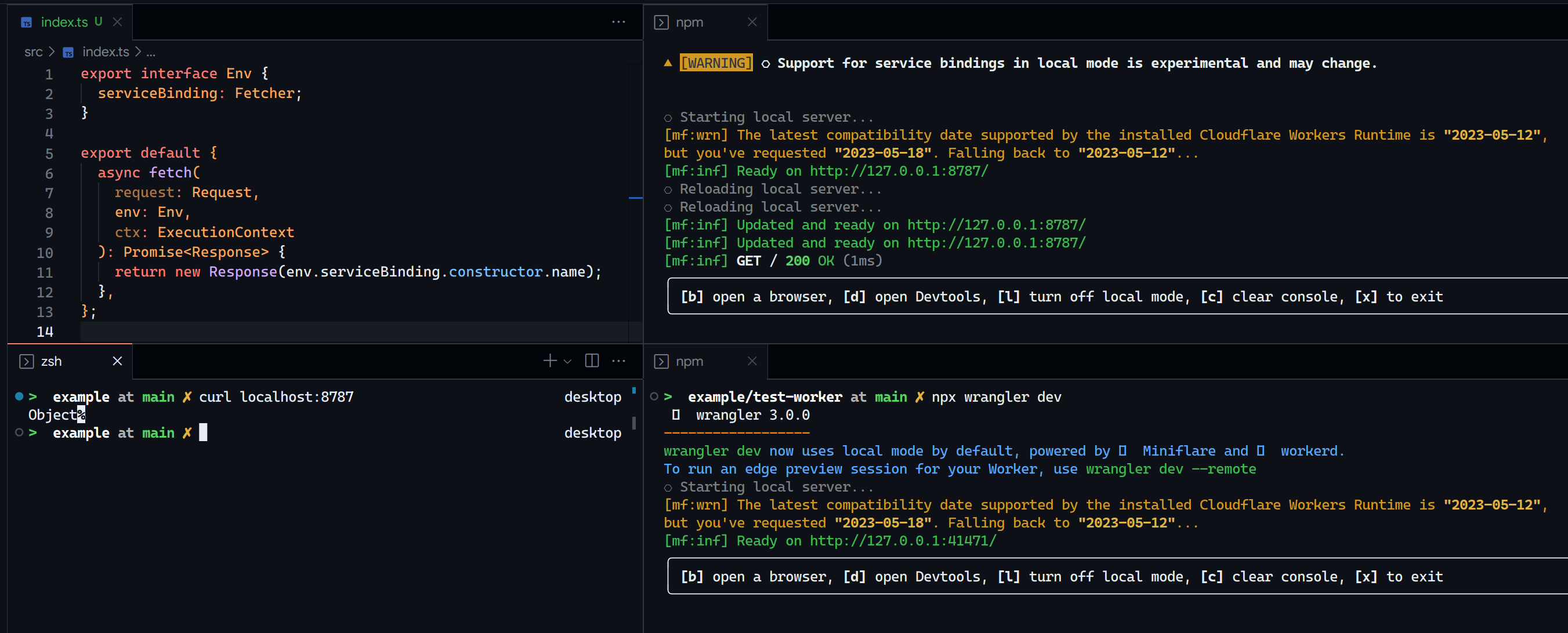 Service Bindings `fetch` Constructor Is Object · Issue 583