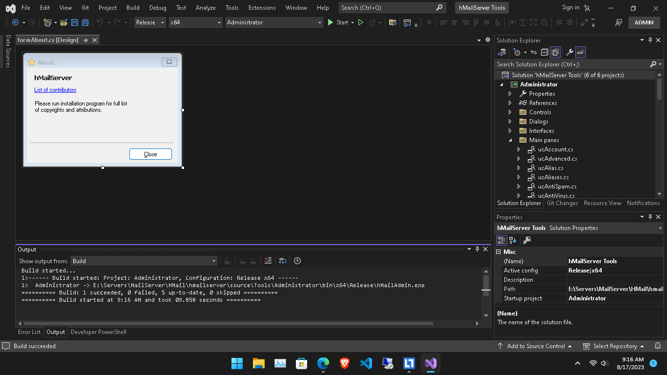 inbuild database not connected · Issue #473 · hmailserver/hmailserver · GitHub