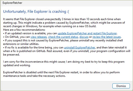 Windows 11 22H2 (OS Build 22621.2134) crashing FileExplorer · Issue ...