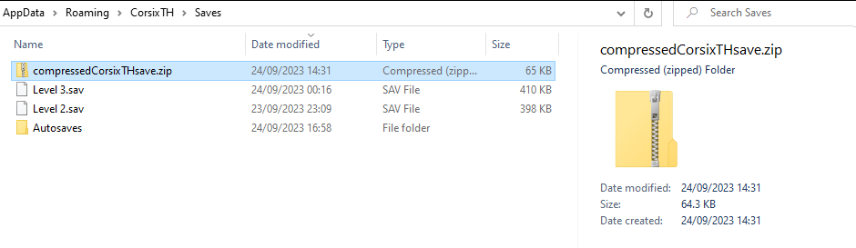 [Bug] Continue Game tries to load ZIP file containing most recent save ...
