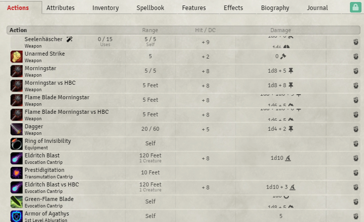 Damage column is not showing up correctly · Issue #36 · ElfFriend-DnD/foundryvtt ...