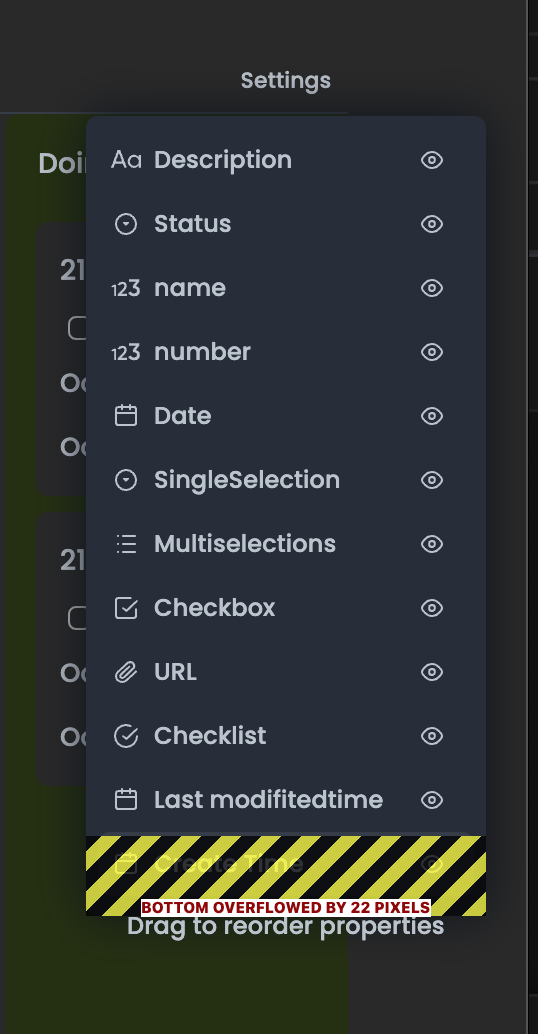 Bug Boardgridcalendar View Setting Properties Overflow 