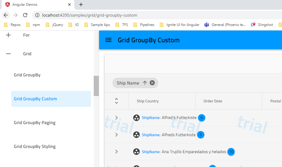 Groupby Custom Sample Issues · Issue 2884 · Igniteui Igniteui Angular Samples · Github