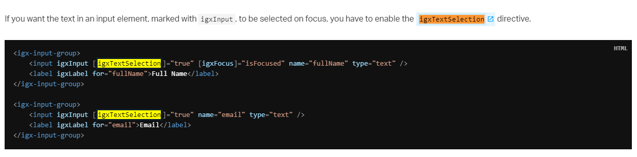 Text in cell is not selected when cell enters edit mode · Issue #11851 · IgniteUI/igniteui ...