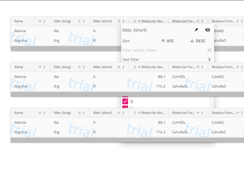 Excel Style Filtering Is Not Shown On Top Or Clipped · Issue 12850 · Igniteuiigniteui Angular 6866