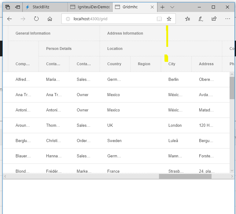 Last column group header is not rendered · Issue #1776 · IgniteUI/igniteui-angular · GitHub