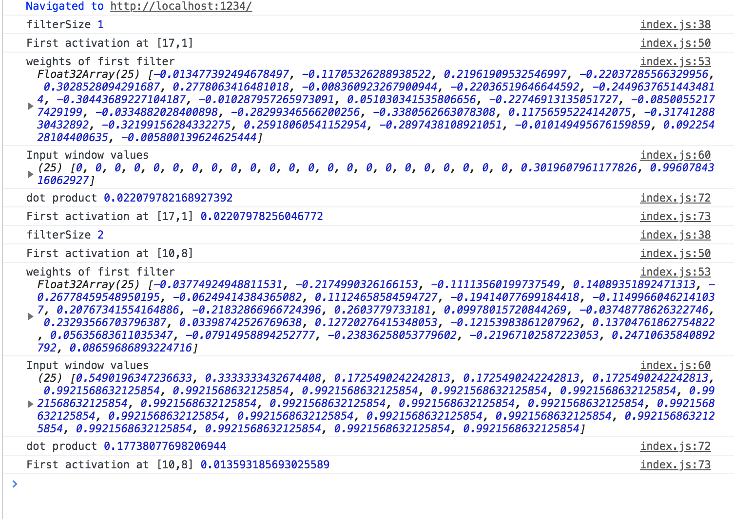 Cnn Conv Layer Output Some Times Mismatch With Expected Formula Please Help · Issue 536