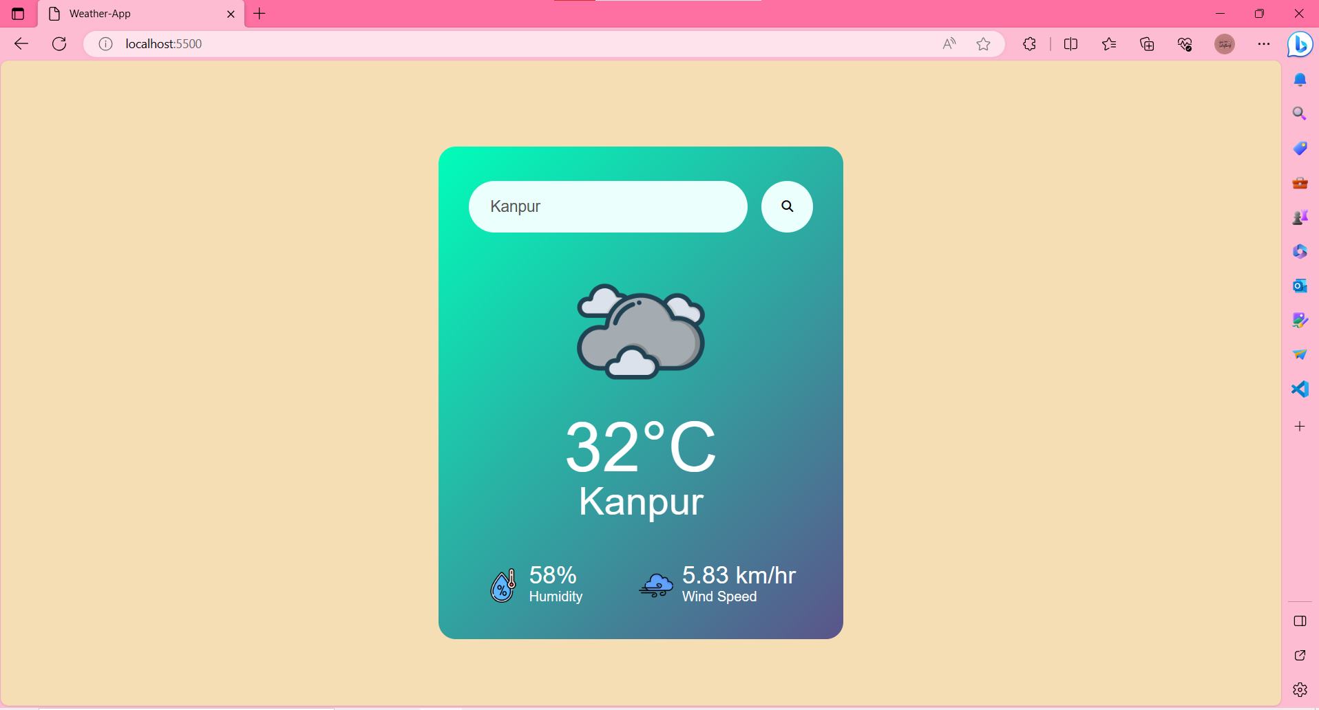 GitHub - Kritika75/Weather-App: Make your own weather app using HTML,CSS and JavaScript and ...
