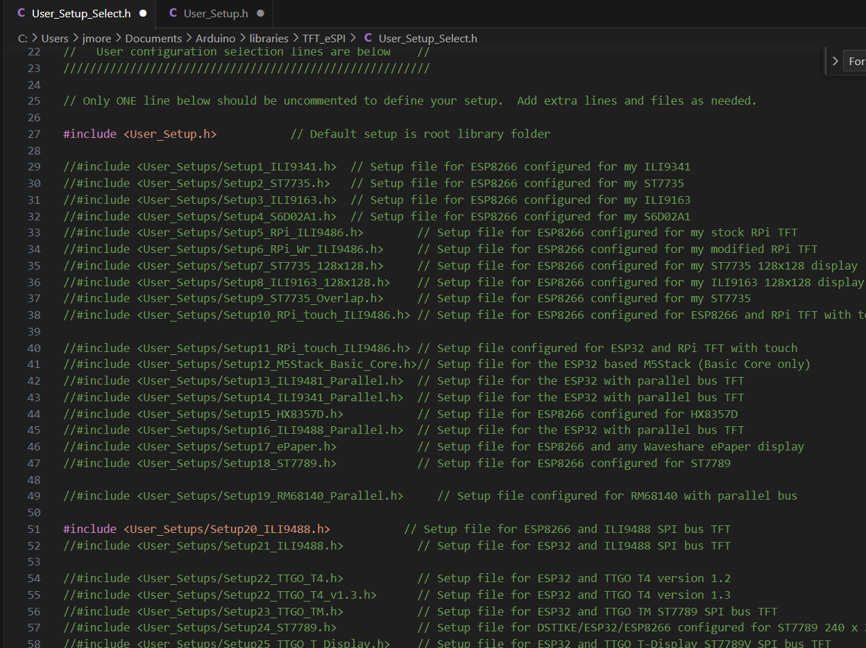 TFT_eSPI with ILI9488 · Bodmer TFT_eSPI · Discussion #2794 · GitHub