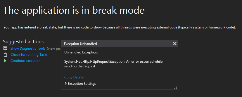 Swallowing Exceptions · Issue #1715 · PrismLibrary/Prism · GitHub