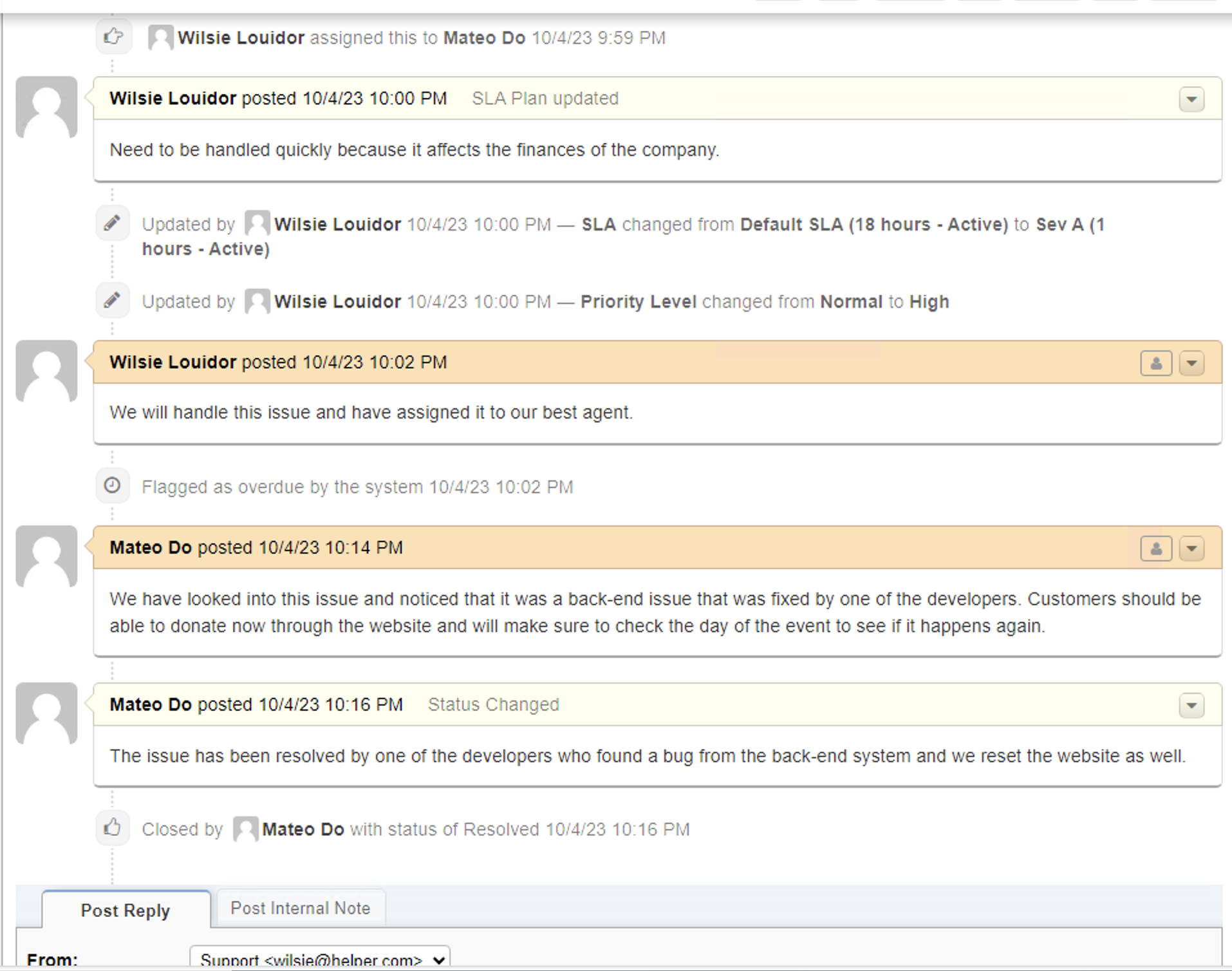 GitHub - Wilsielouidor/ticket-lifecycle