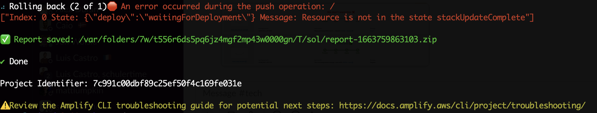 Unable To Deploy With Error Waitingfordeployment Resource Is Not In The State 