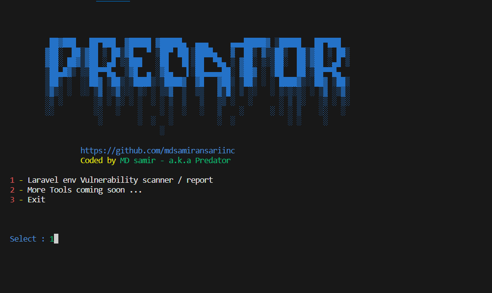 GitHub - mdsamiransariinc/Laravel-Env-Scanner-Reporter: This Tool can ...
