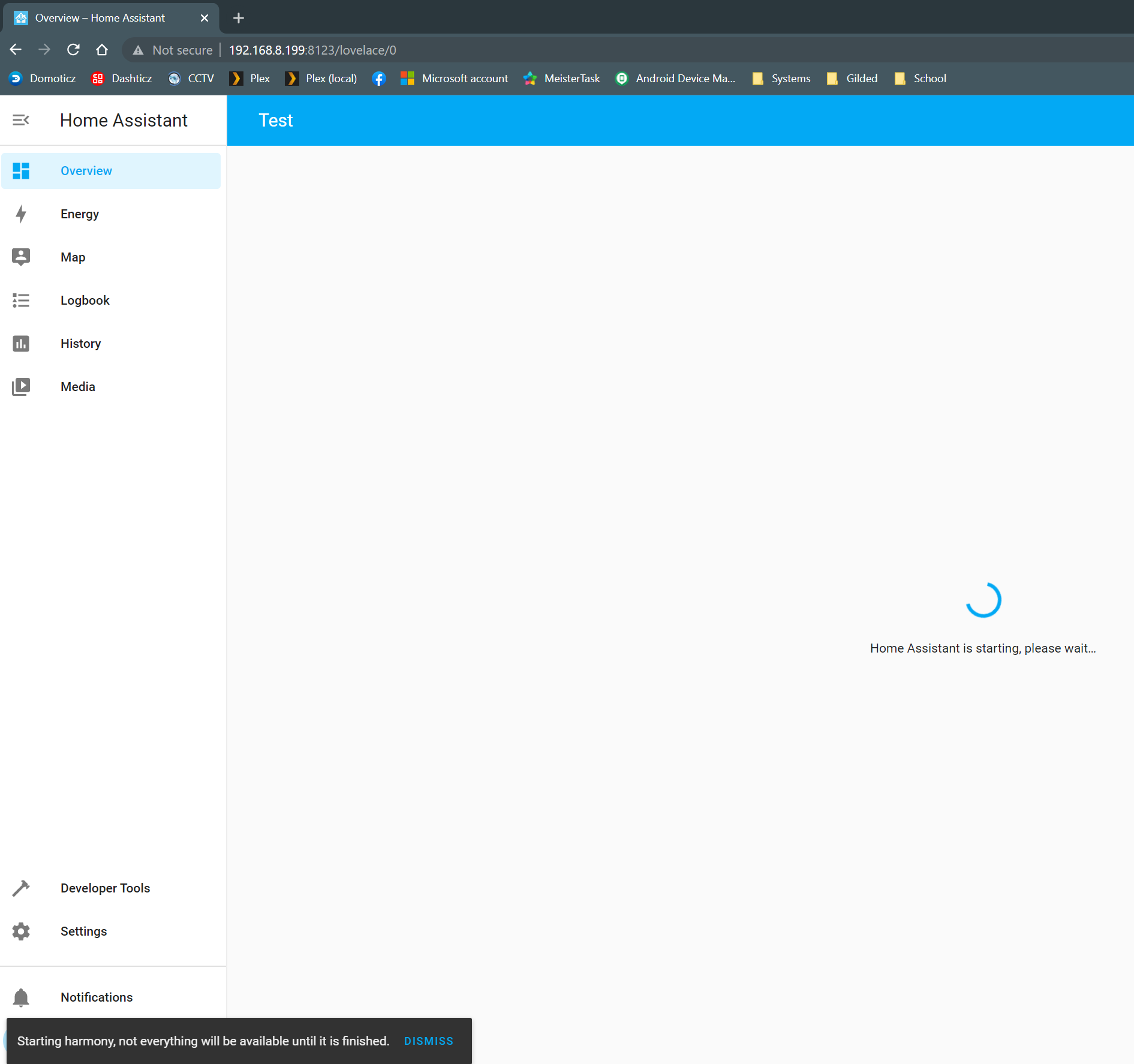 Dashboard (overview page) does not load and cannot be used while integrations are connecting ...