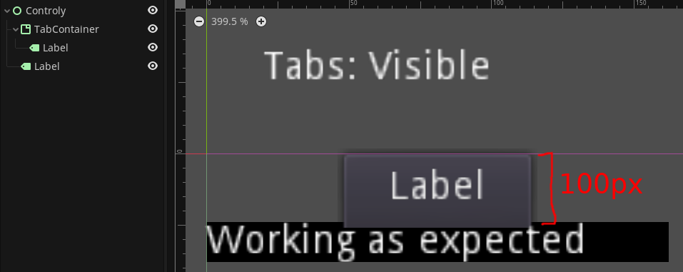 Tab container with invisible tabs still expands rect size · Issue #35030 · godotengine/godot ...