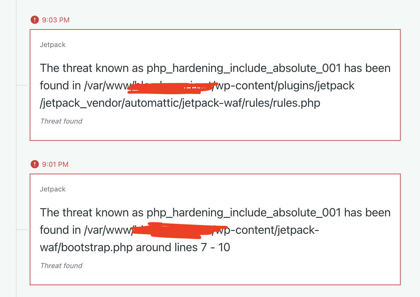 Jetpack WAF detected as threat · Issue #24903 · Automattic/jetpack · GitHub