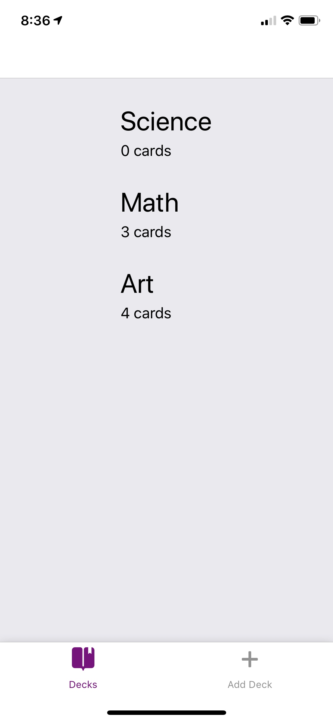 GitHub - boehlerte/mobile-flashcards: Flashcard quiz app developed in React.js