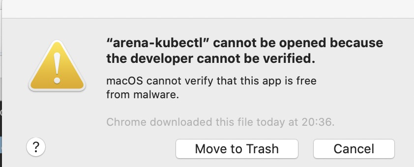 Can't open arena-kubectl · Issue #363 · kubeflow/arena · GitHub