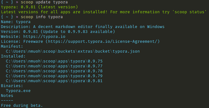 Package has new version but scoop doesnt update it. · Issue #3448 ...