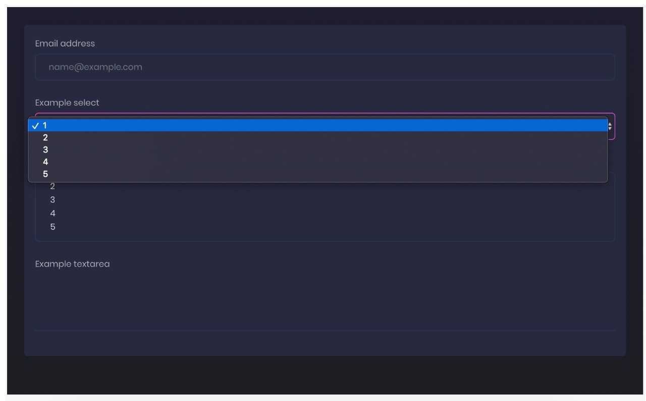[Bug] combo box show white on white options · Issue #26 · creativetimofficial/ct-black-dashboard ...