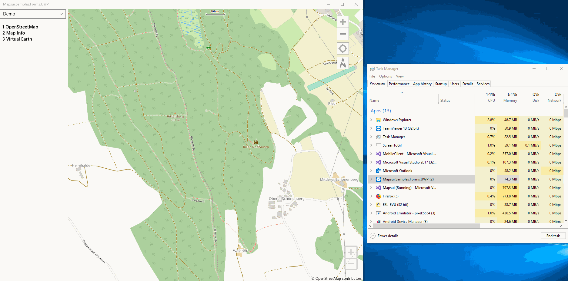[Xamarin] CPU usage increases when clicking map · Issue #575 · Mapsui/Mapsui · GitHub