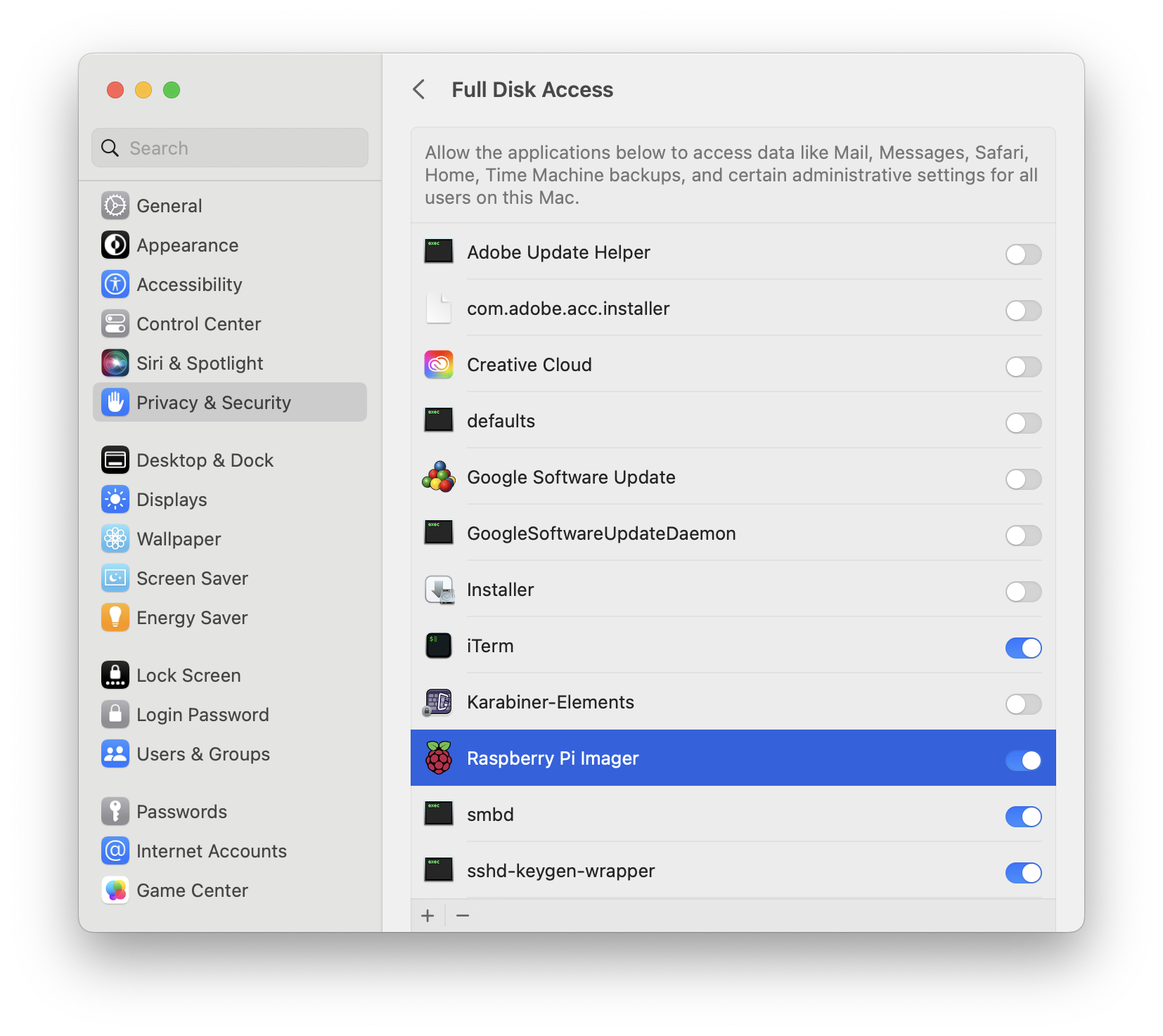 Error running authopen in MacOS Ventura 13.0 · Issue #501 · raspberrypi/rpi-imager · GitHub