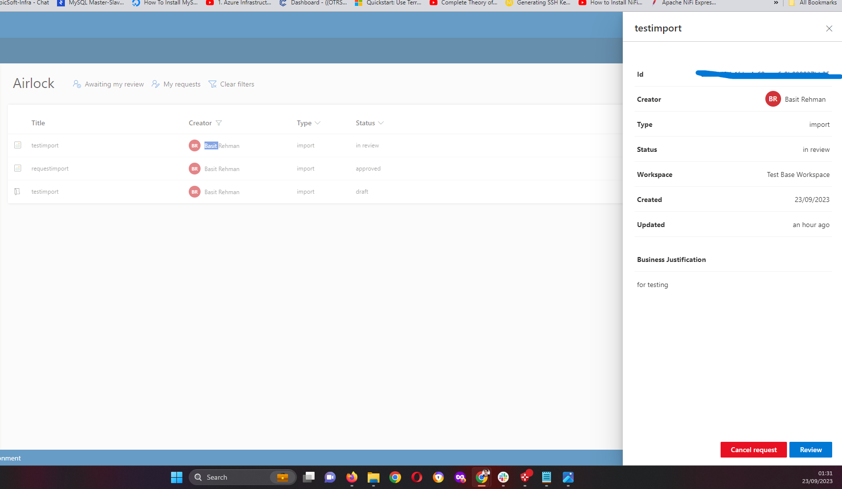Review VMs not setup when reviewing airlock request · Issue #3726 · microsoft/AzureTRE · GitHub