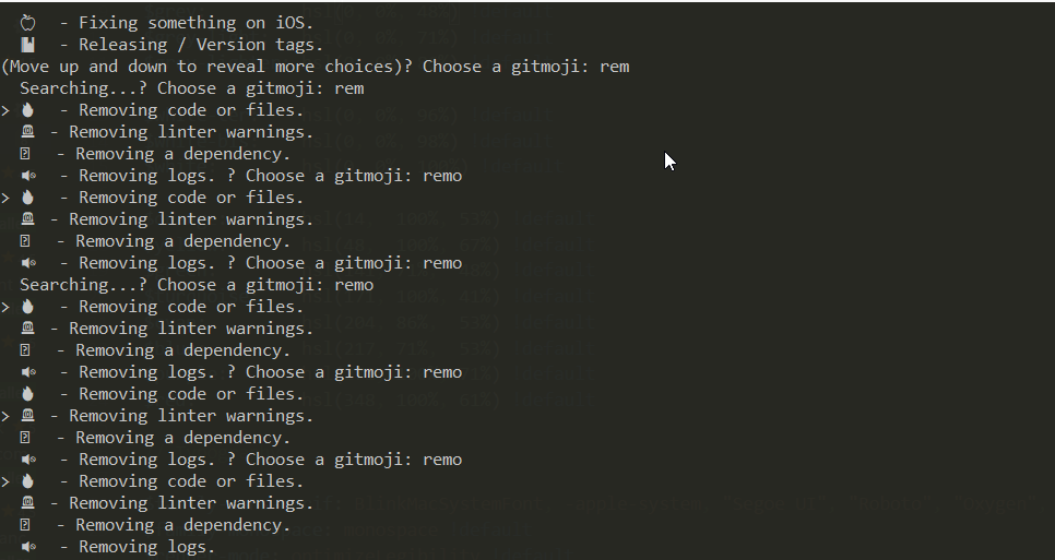 Text duplicating in command line when hook applied to "git commit ...