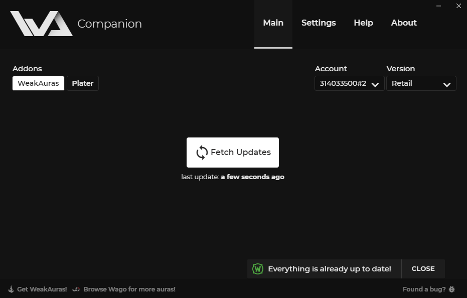 Error message in WeakAuras Companion · Issue #665 · WeakAuras/WeakAuras-Companion · GitHub