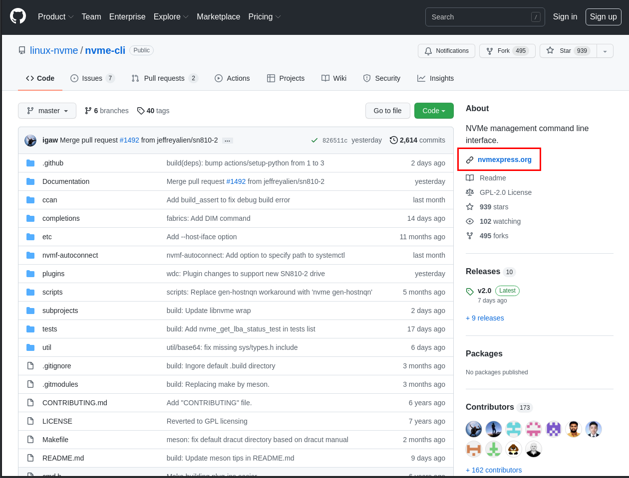 Update URL to HTTPS · Issue #1506 · linux-nvme/nvme-cli · GitHub