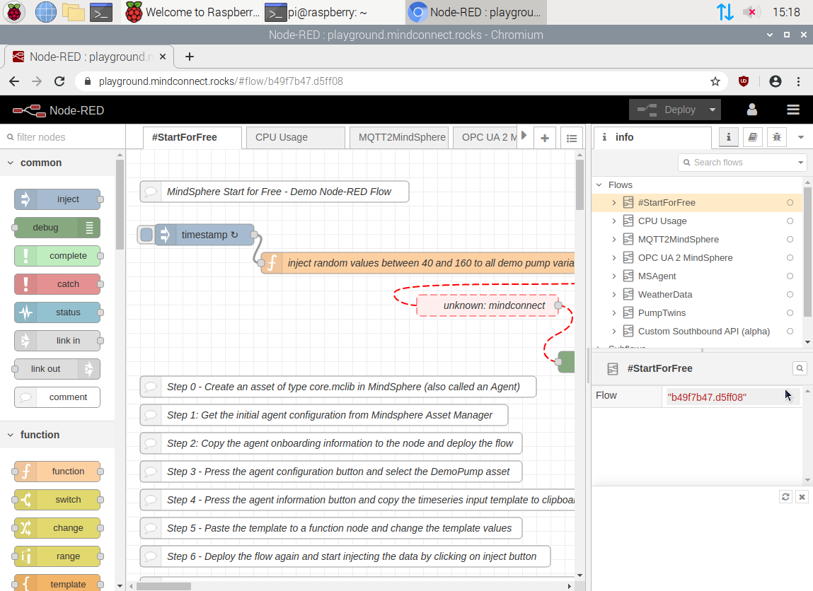 Installed node will not show up in Node pallet when using Raspberry Chromium web browser · Issue ...