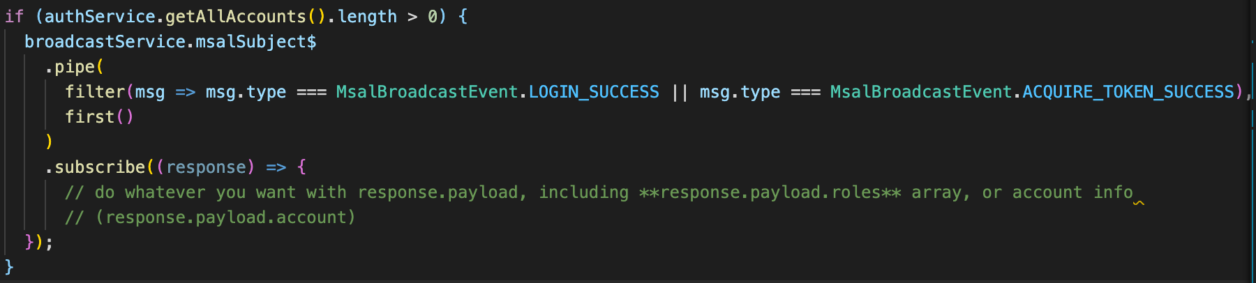 How To Get User Role Of The Logged In User · Issue 2385 · Azureadmicrosoft Authentication