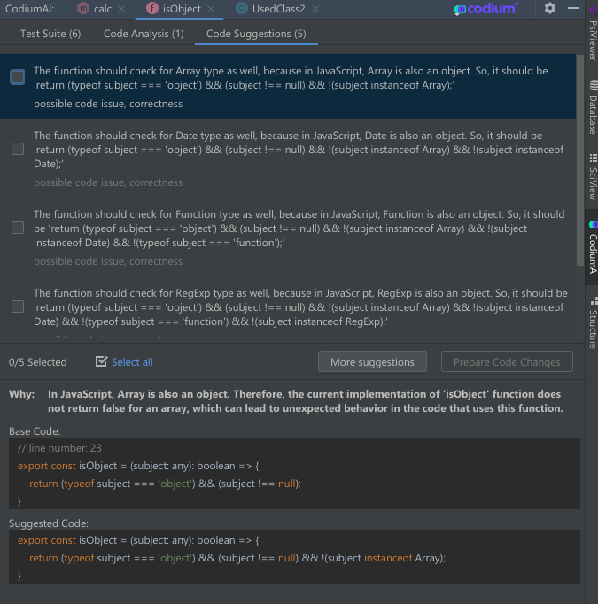 [Feature Request] Provide all code suggestions · Issue #74 · Codium-ai/codiumai-jetbrains ...