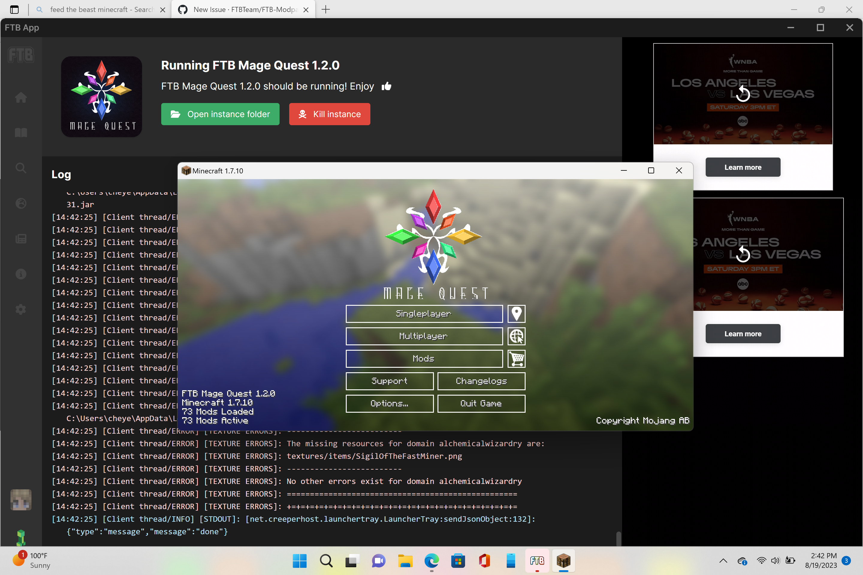 solid color screen · Issue #3830 · FTBTeam/FTB-Modpack-Issues · GitHub