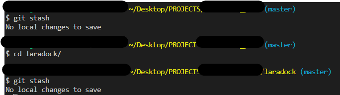 Vscode Source Controller Showing Laradock Modified But No File Modified When Git Status Is Run