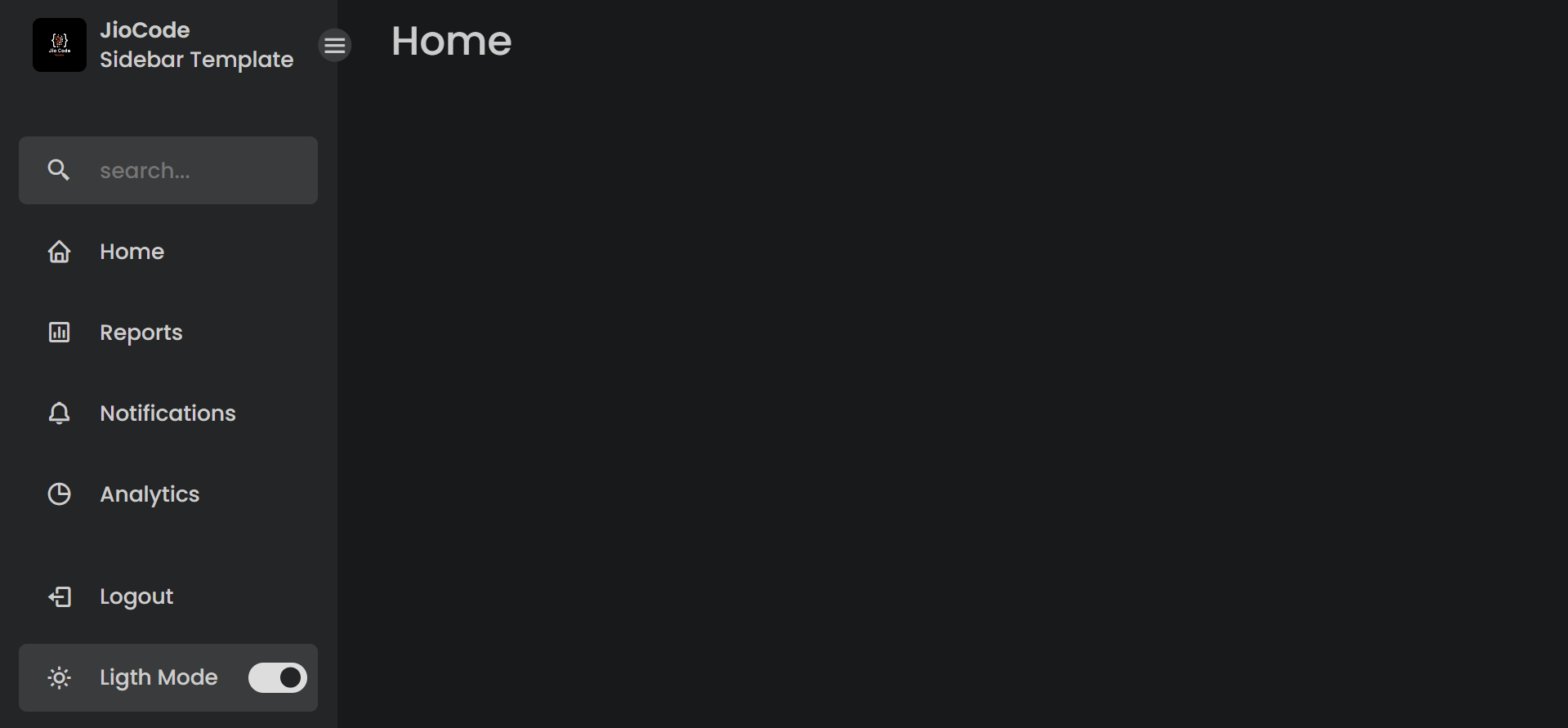 GitHub - Jio7g/Sidebar_Menu_Template: Sidebar Menu (Modo Oscuro) con ...
