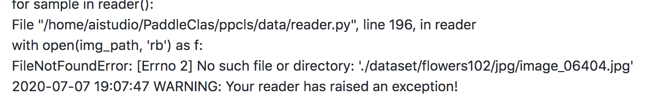 aistudio上跑paddleclas的官方示例 · Issue #204 · PaddlePaddle/PaddleClas · GitHub