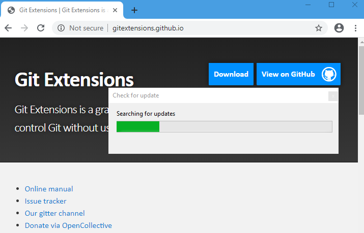 The "check for update" modal dialog should not be "TopMost" · Issue #7713 · gitextensions ...