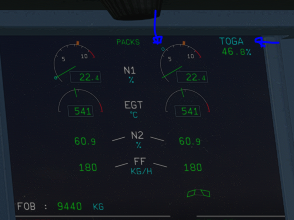 [BUG] After setting Thrust to TOGA with Airbus Quadrant, right thrust ...