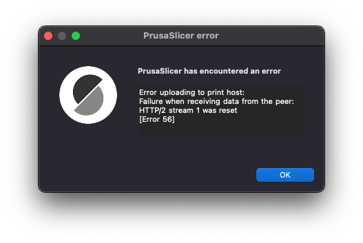 PrusaSlicer fails to upload to PrusaConnect (often) · Issue #11076 · prusa3d/PrusaSlicer · GitHub