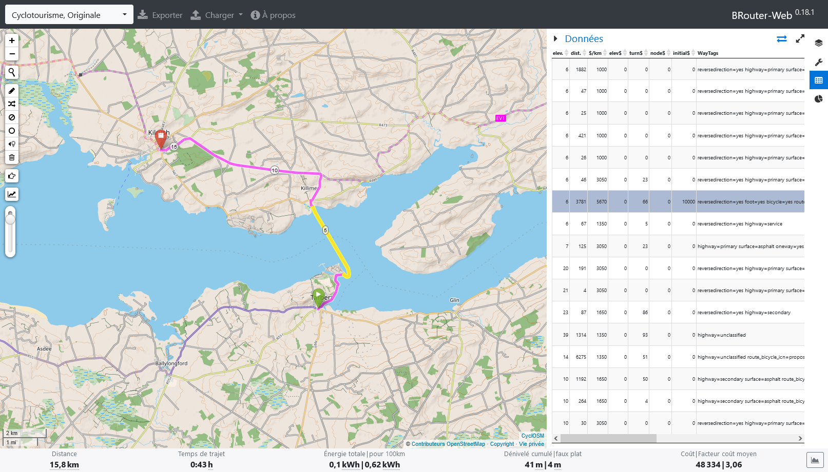 Remove ferries segments from stats (distance and time) · Issue #649 · nrenner/brouter-web · GitHub