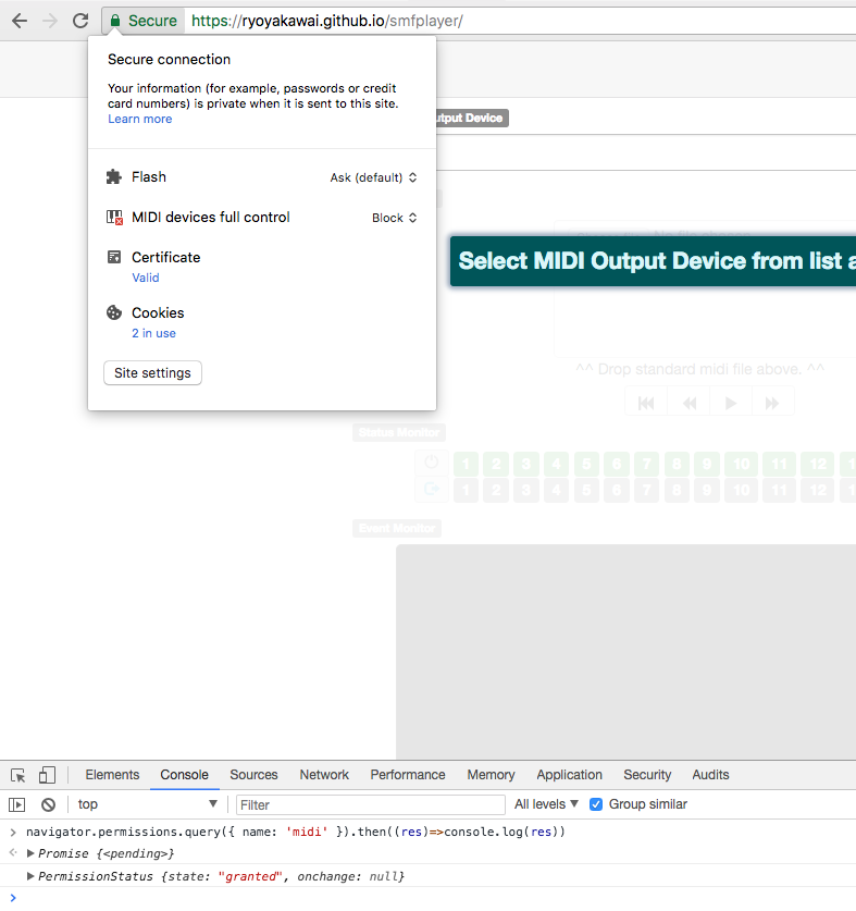 Permission exposure: hasMIDIAccess() · Issue #129 · WebAudio/web-midi-api · GitHub