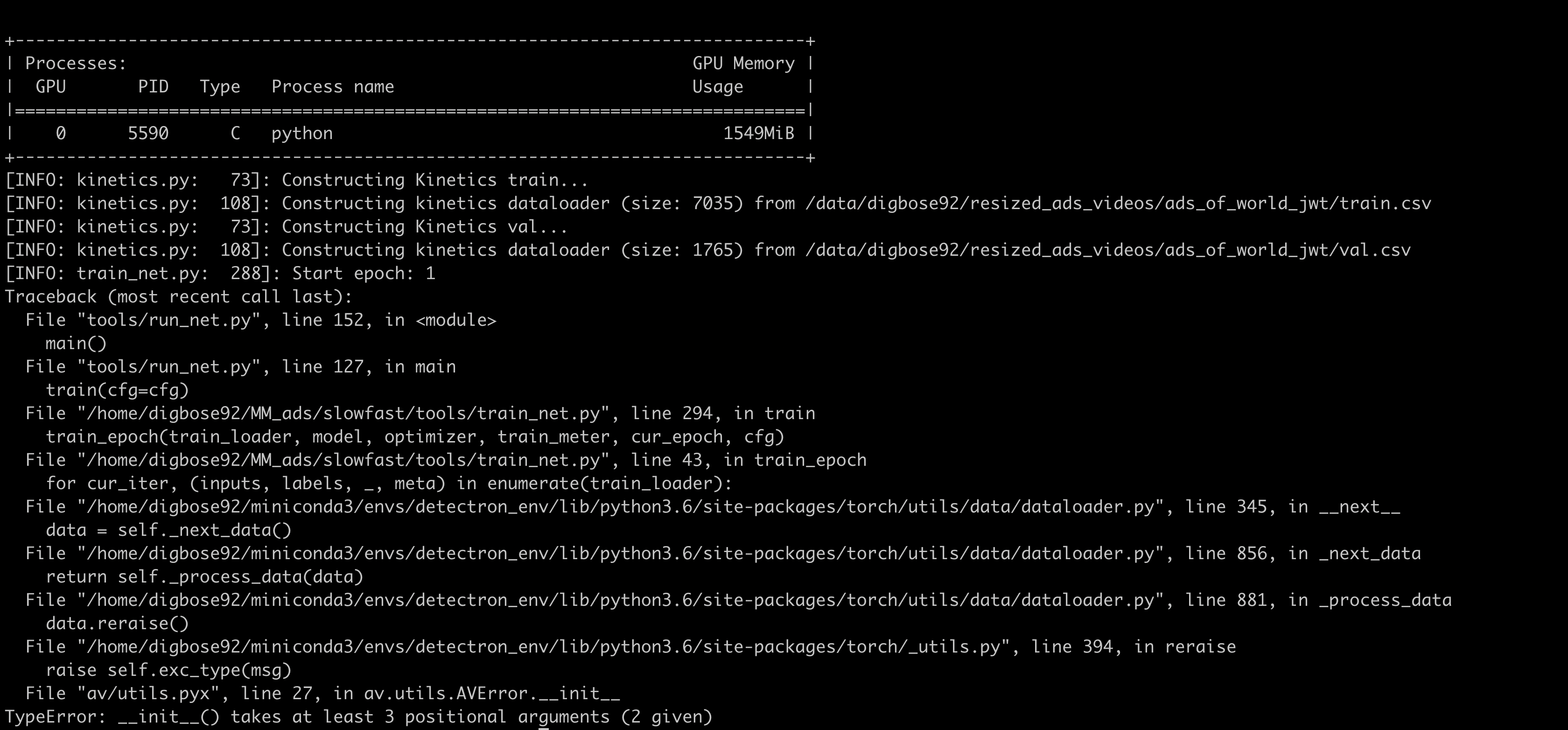 Failure to fetch video after retries · Issue #160 · facebookresearch ...
