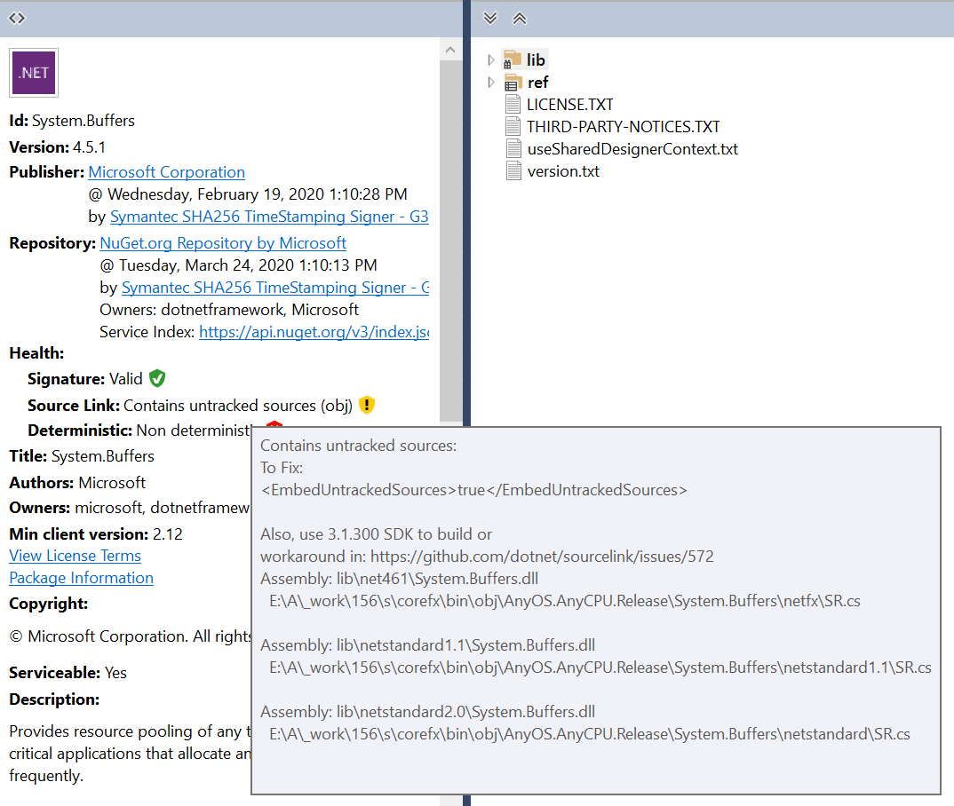 System Buffers Contains Untracked Sources · Issue 37109 · Dotnet Runtime · Github